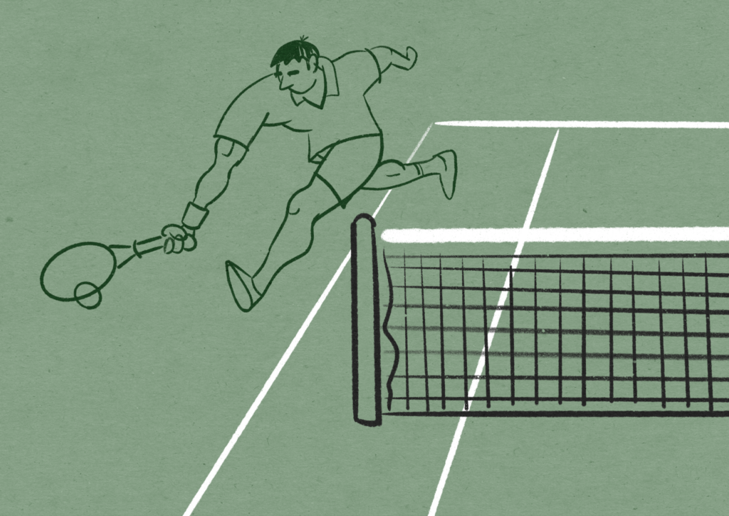 Can you Hit a Tennis Shot Around the Net? - MyTennisLessons Blog